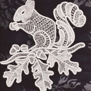 Squirrel, Romanian Point Lace Kit - Pattern No. 46CW - Etsy