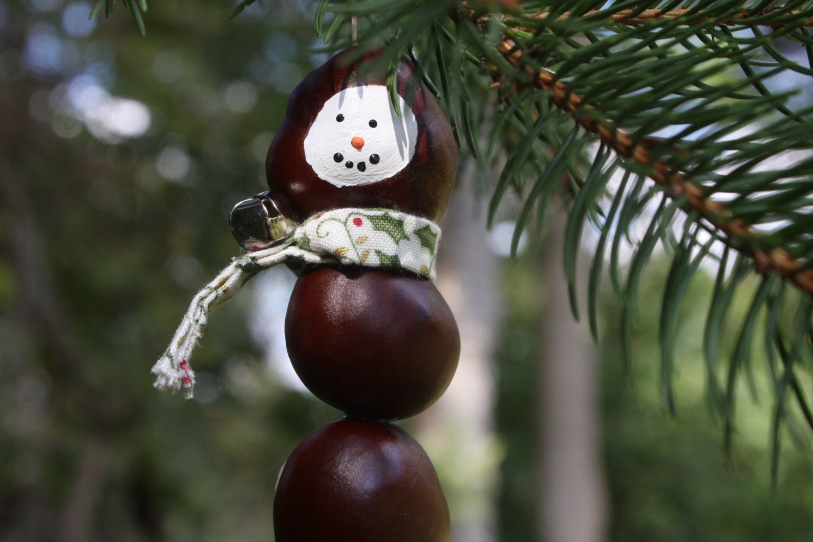 Buckeye Snowman Ornament - Etsy