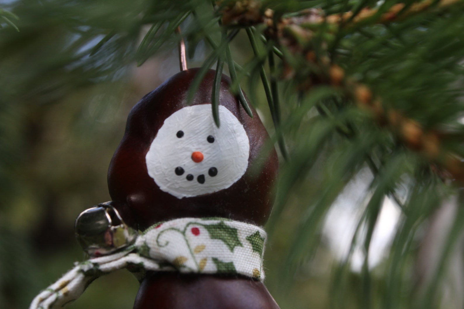 Buckeye Snowman Ornament - Etsy