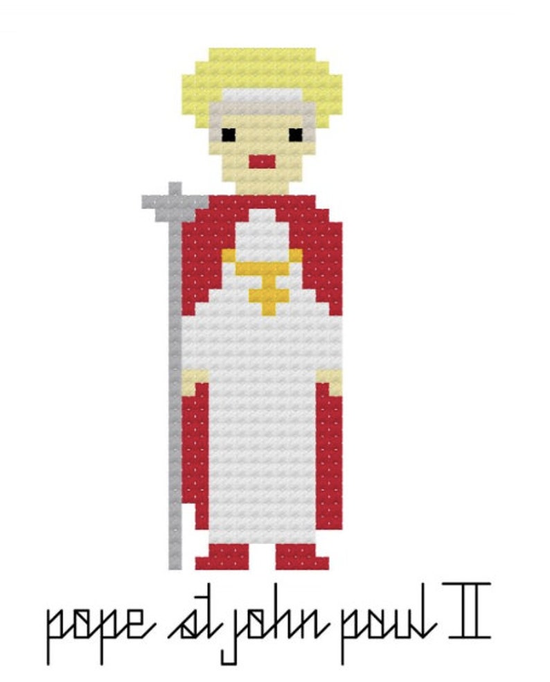 Custom Cross-stitch (finished) - 168 Holy Saints and Others to Choose ...