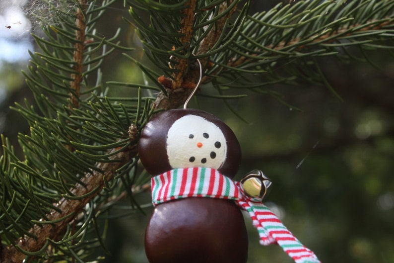 Buckeye Snowman Ornament - Etsy