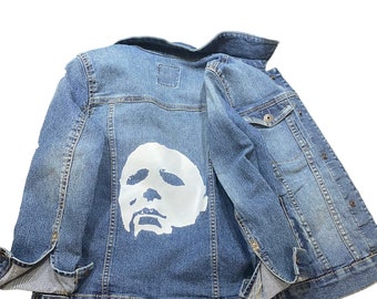 Horror Jean Jacket | Etsy