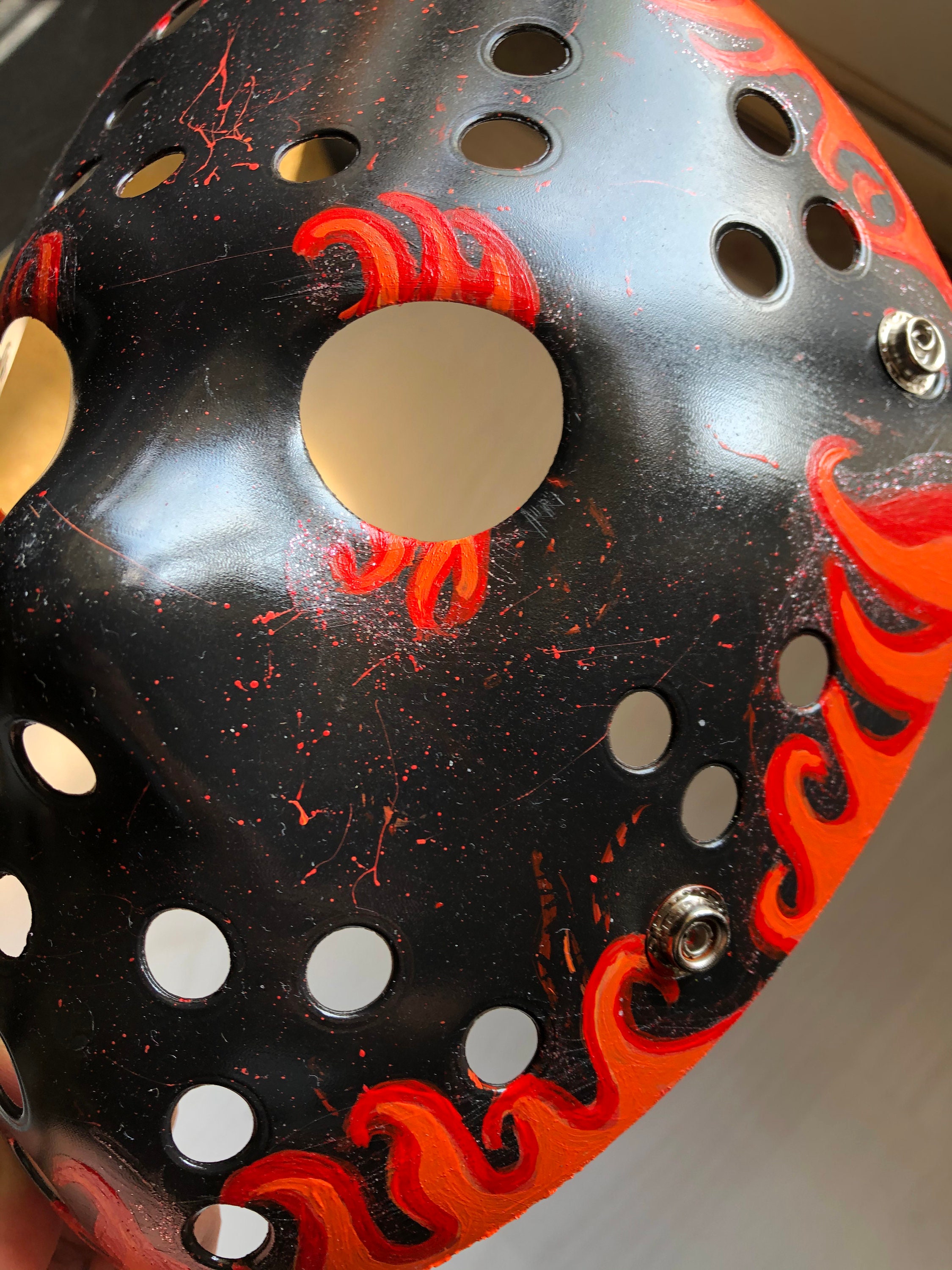 Friday the 13th Jason Goes to Hell Flames Halloween Mask - Etsy