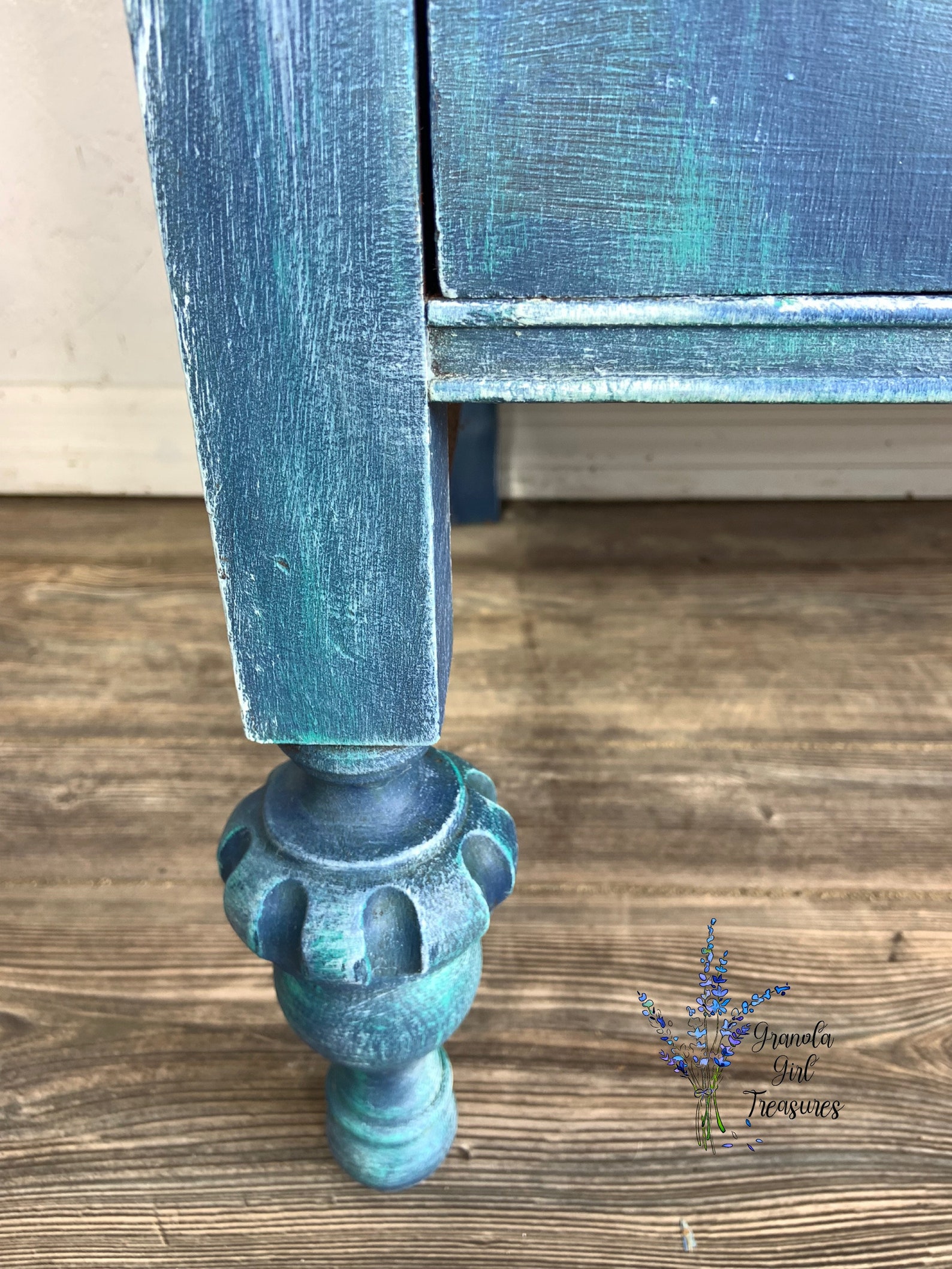 Blue Dresser Vintage Bureau Chest Custom Order - Etsy