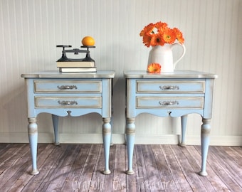 French Provincial End Tables Night Stands Pair Custom Order | Etsy