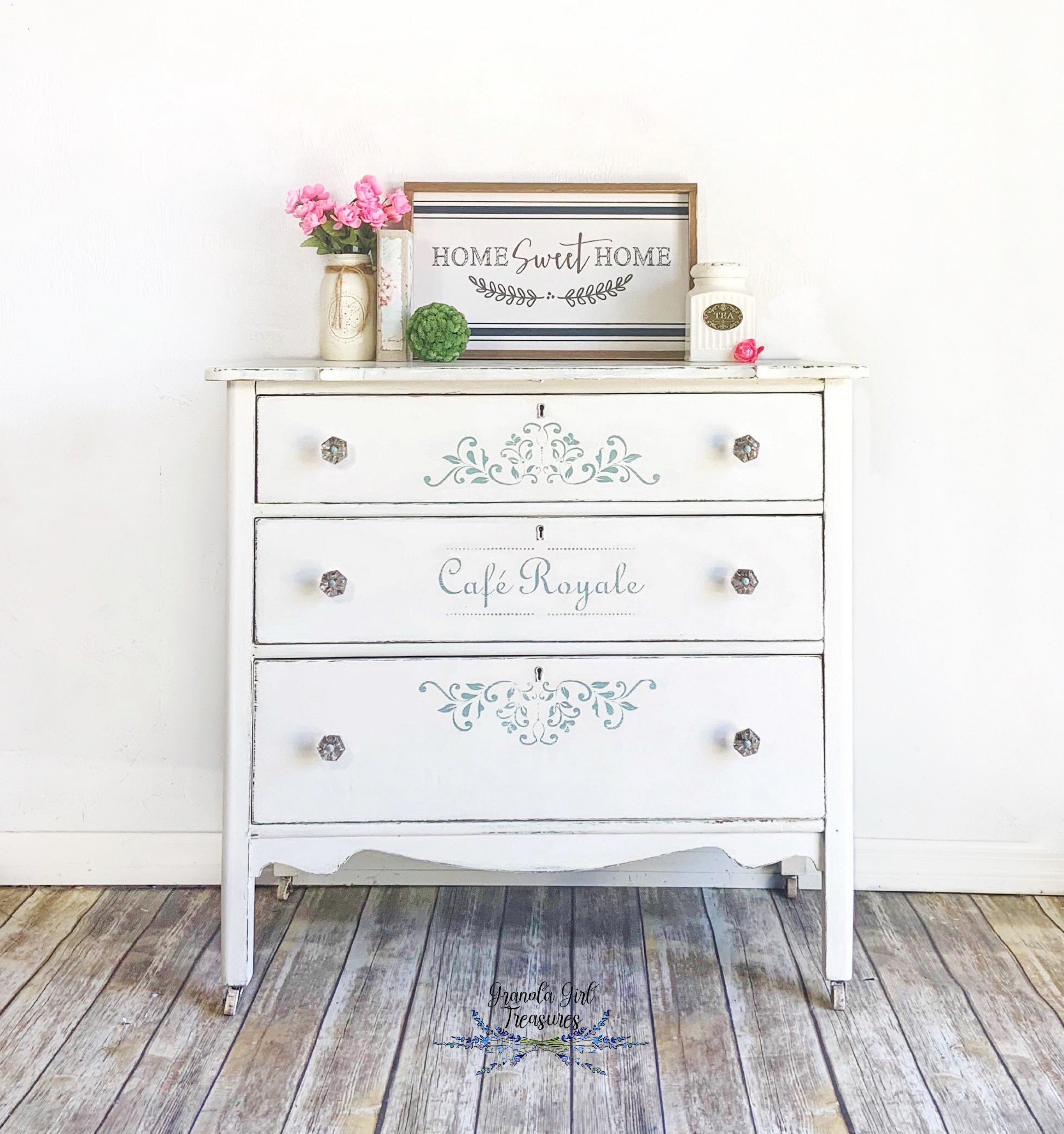White Dresser Country Dresser Custom Order Etsy