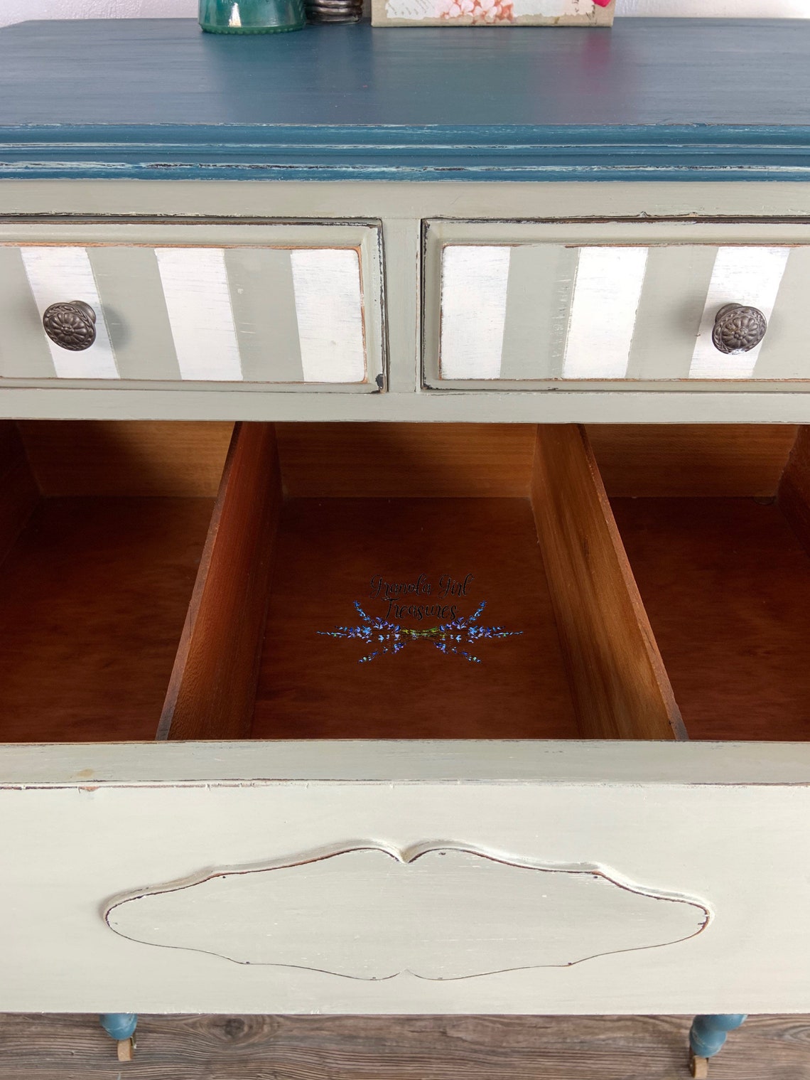 Vintage Hand Painted Dresser - Etsy