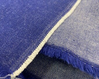Denim Effect Fabric Faux Denim Solid by Littlearrowdesign Dark Washed ...