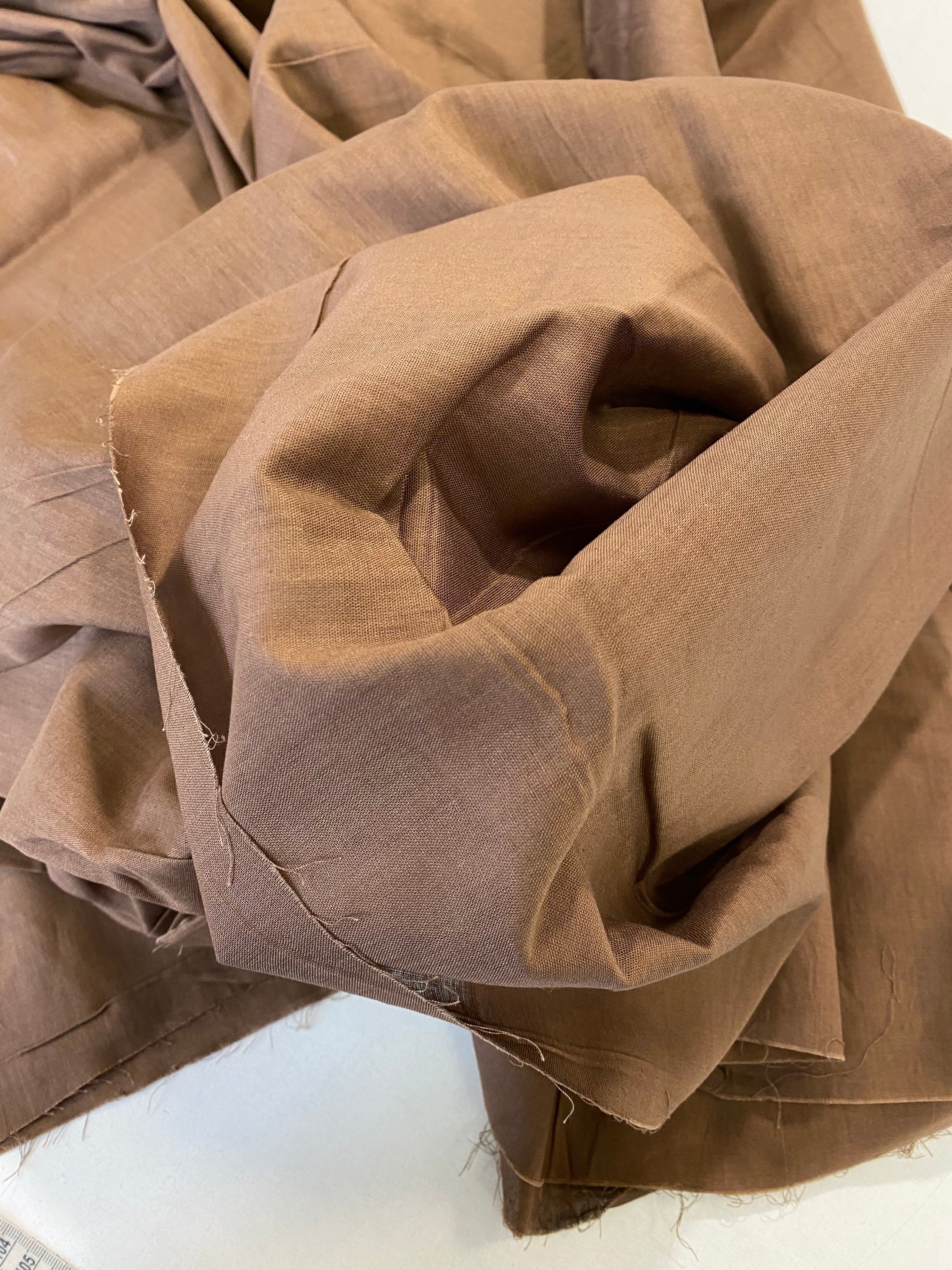 Vintage Batiste Fabric/cotton Fabric/brown Batiste - Etsy