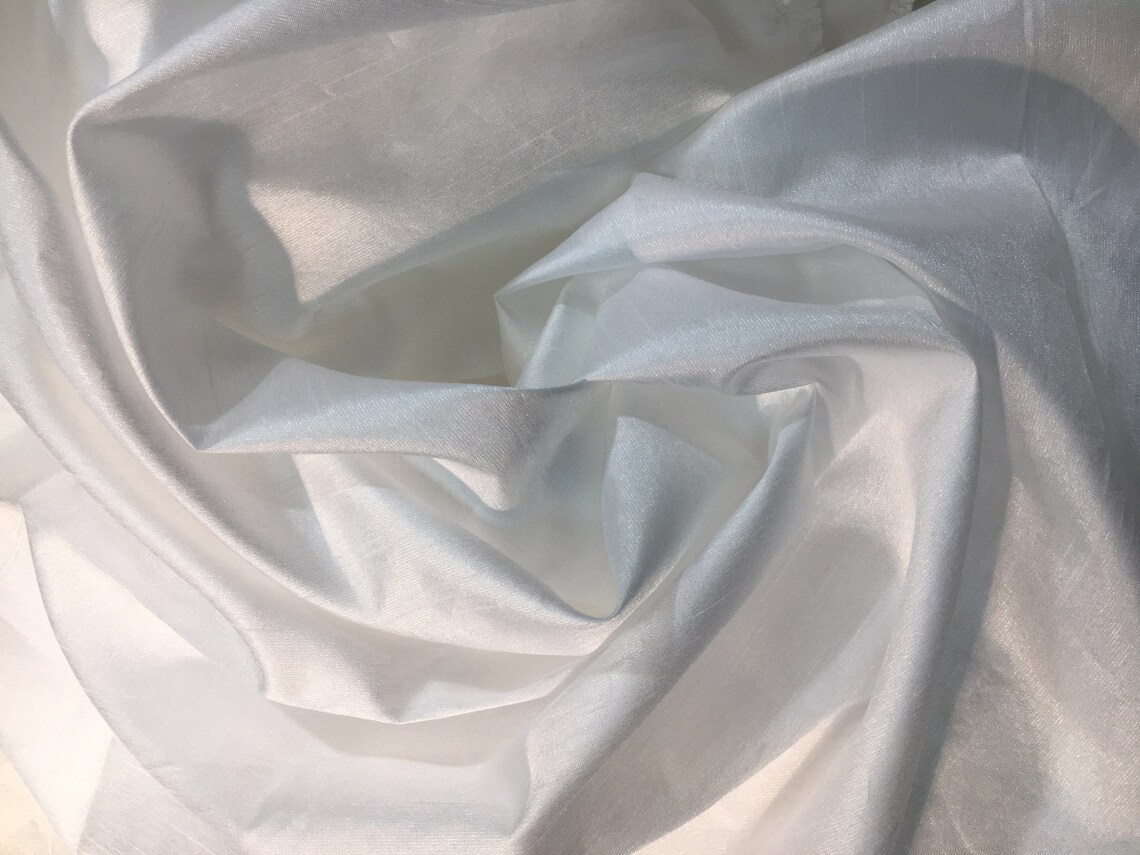 Vintage Fabric / Taffeta Fabric / Vintage Tafta / White - Etsy