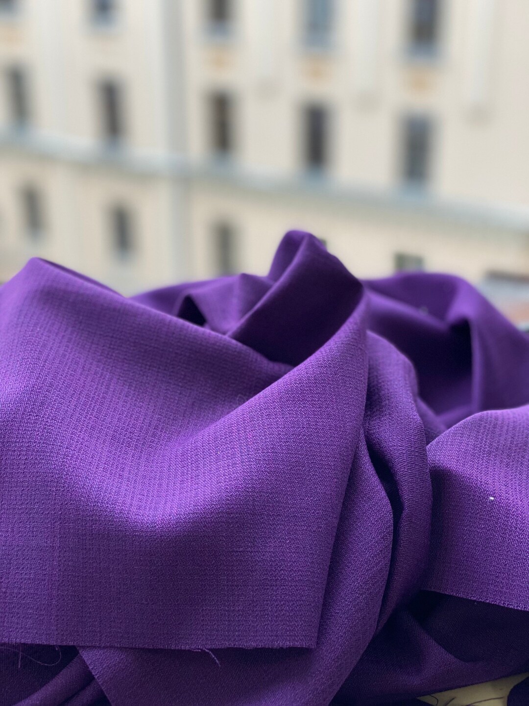 Vintage Purple Gabardine Suit Fabric - Etsy