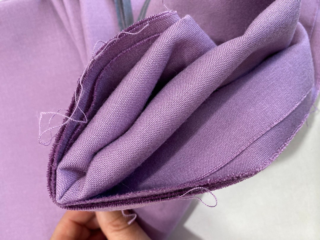 Purple Vintage Cotton Gabardine Fabric/ Vintage Fabric for Sewing ...