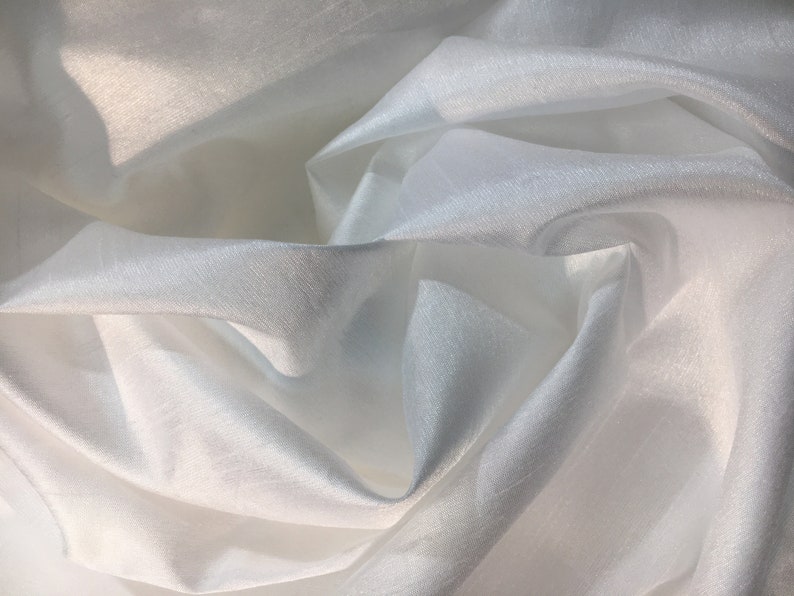 Vintage Fabric / Taffeta Fabric / Vintage Tafta / White - Etsy