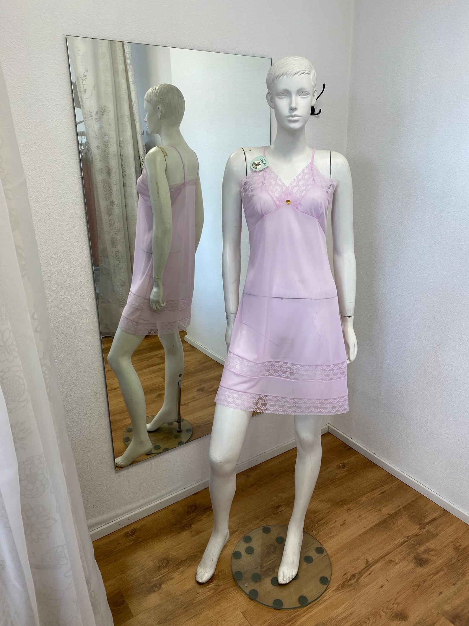 Pink Vintage Slip Dress / Underslip/ Lace Vintage Lingerie - Etsy