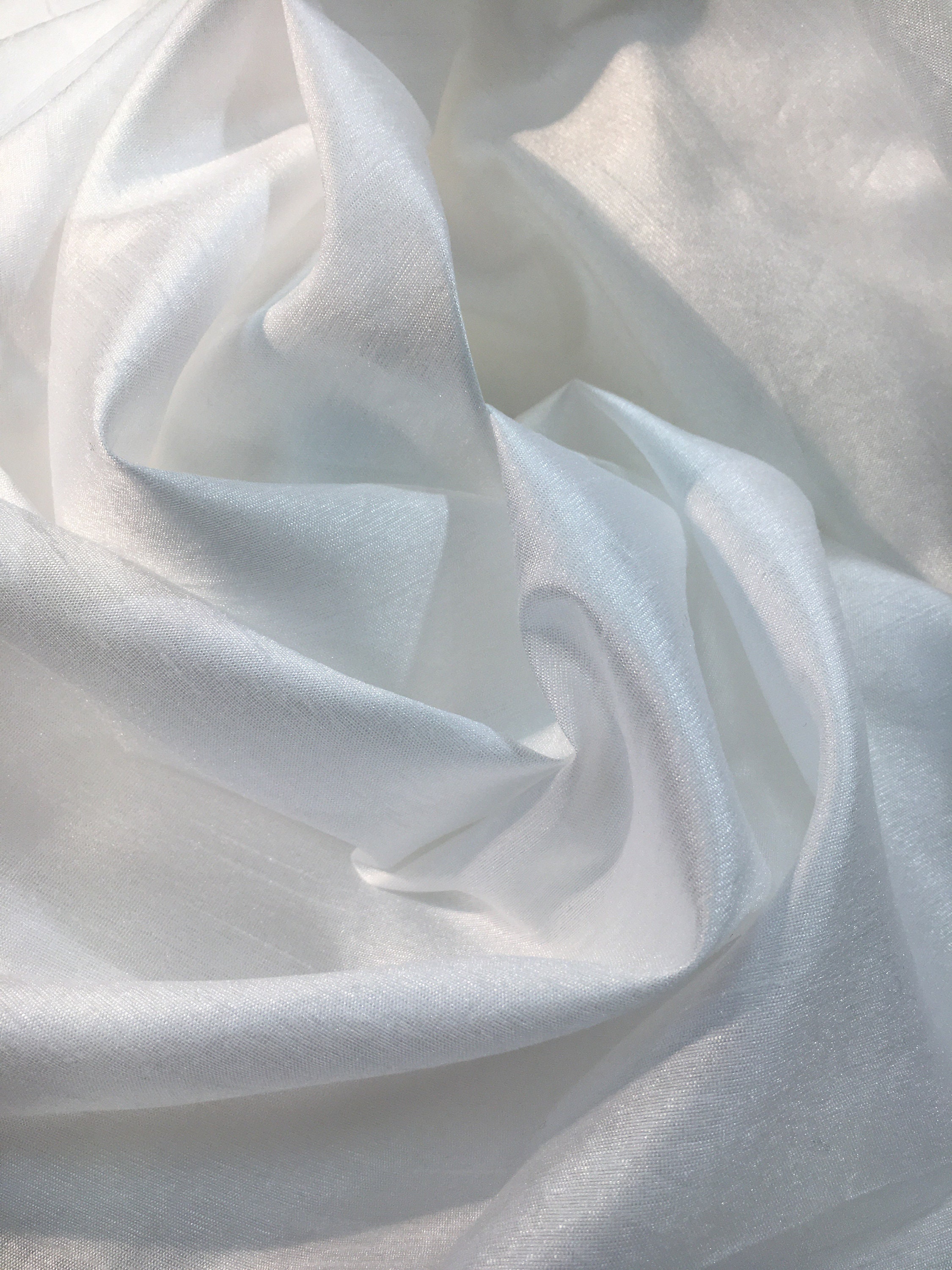 Vintage fabric / Taffeta fabric / Vintage tafta / White | Etsy