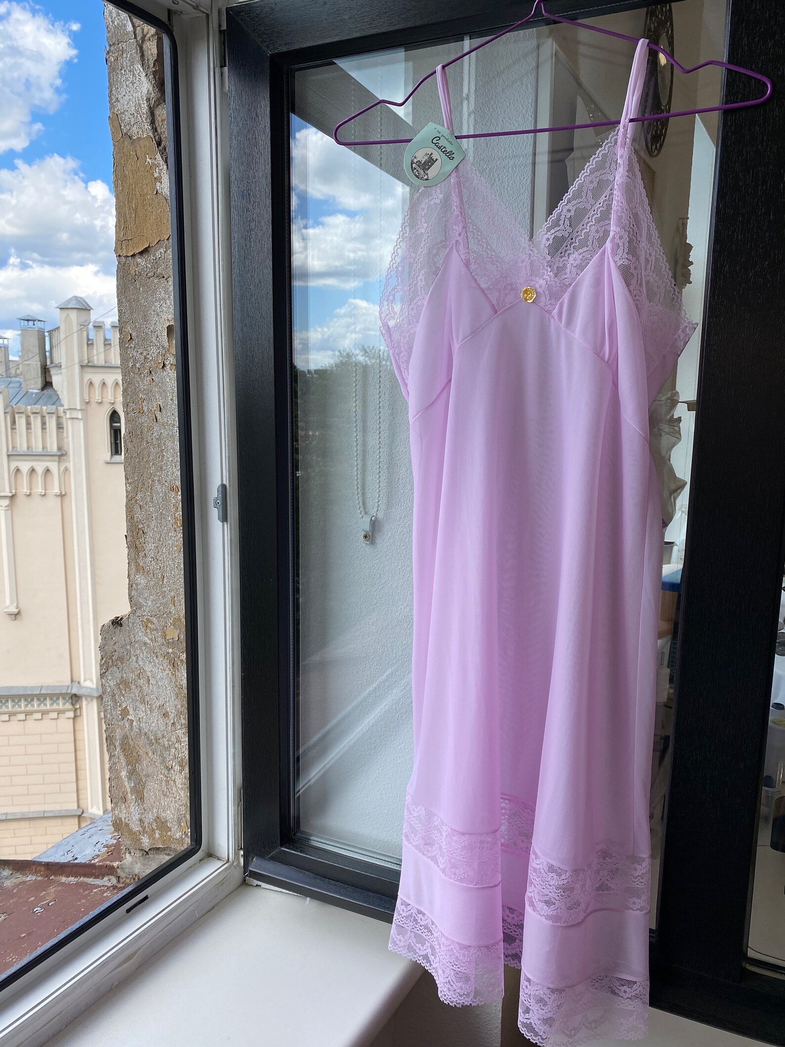 Pink Vintage Slip Dress / Underslip/ Lace Vintage Lingerie - Etsy