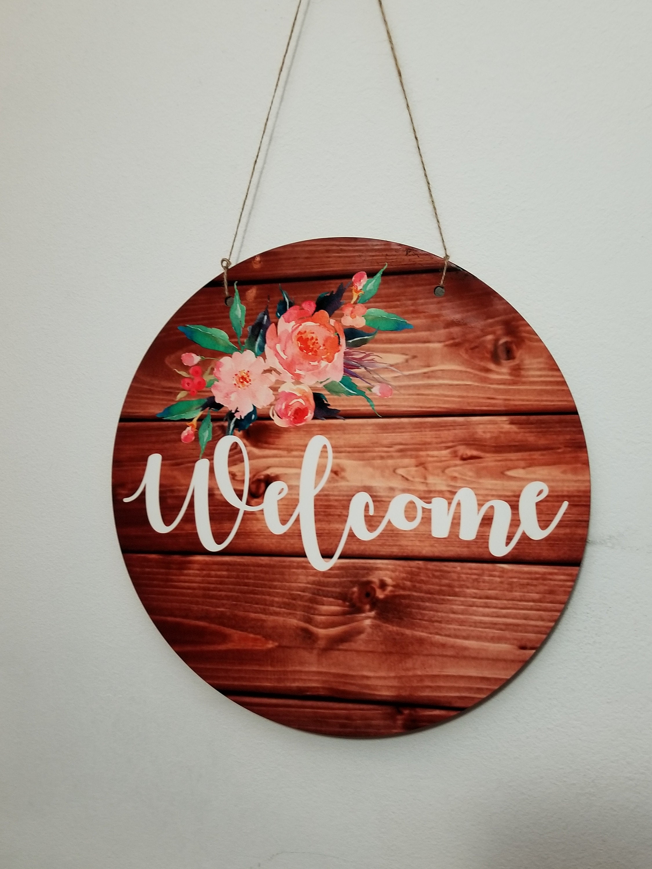 Wall Decor Personalized Carved Door Hanger with Interchangeable 12 Bow ...