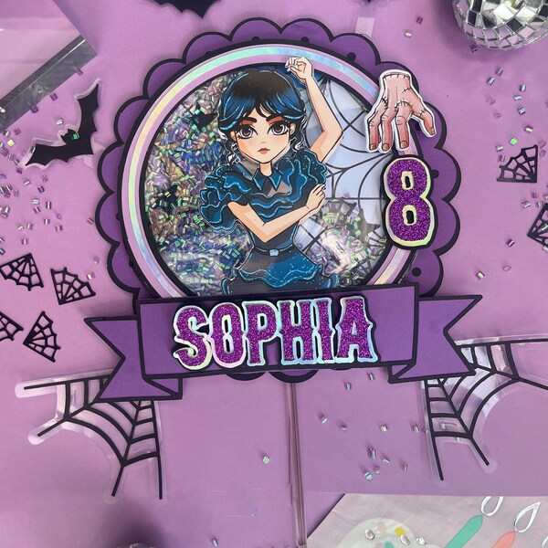 Wednesday Cake Topper - Etsy