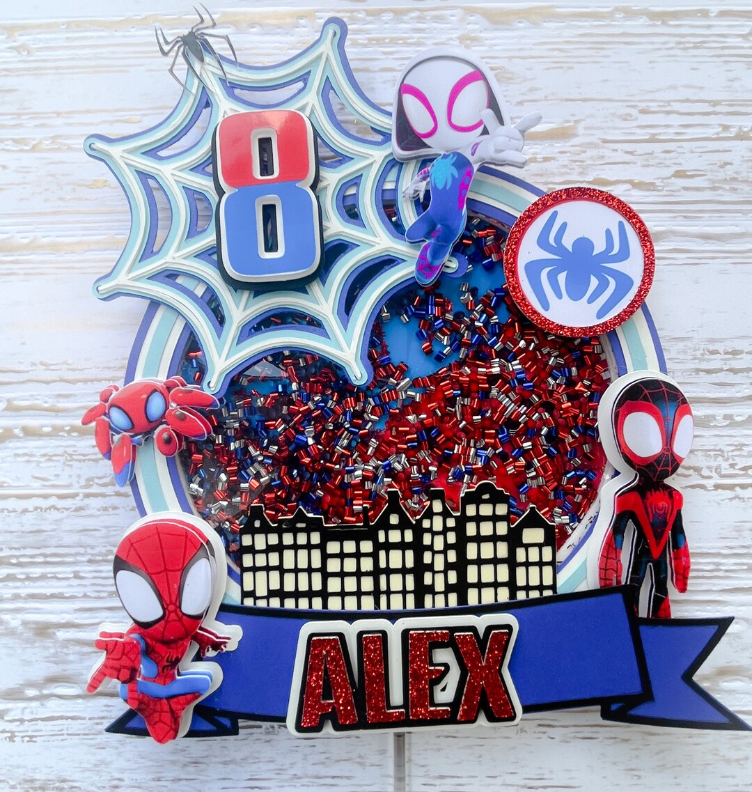 Boy Cake Topper, Personalized Cake Topper Party Decor, Superhero Cake ...