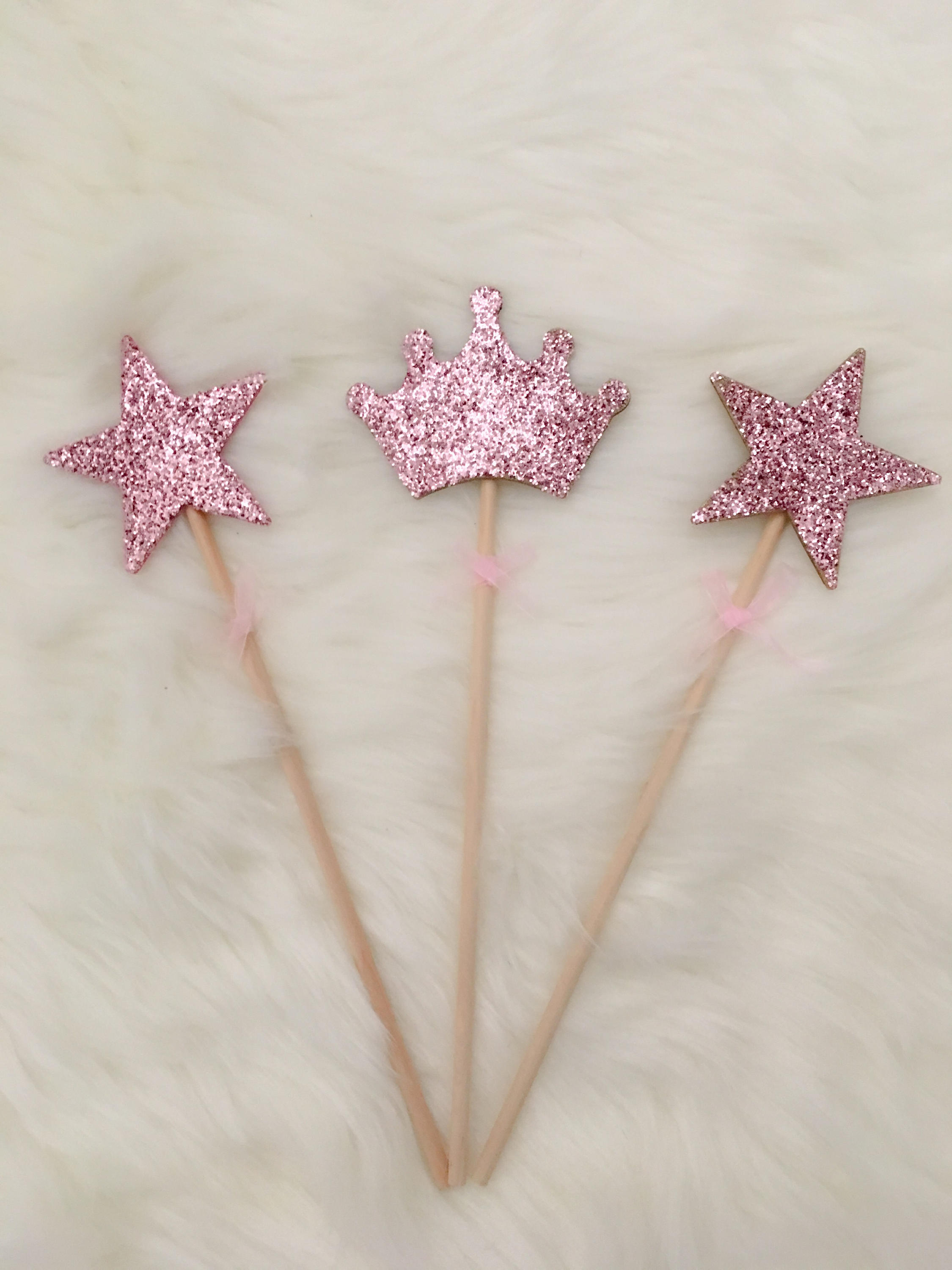 Sparkle Star Wands Crown Wands Star Wands and Crowns Glitter Wands ...