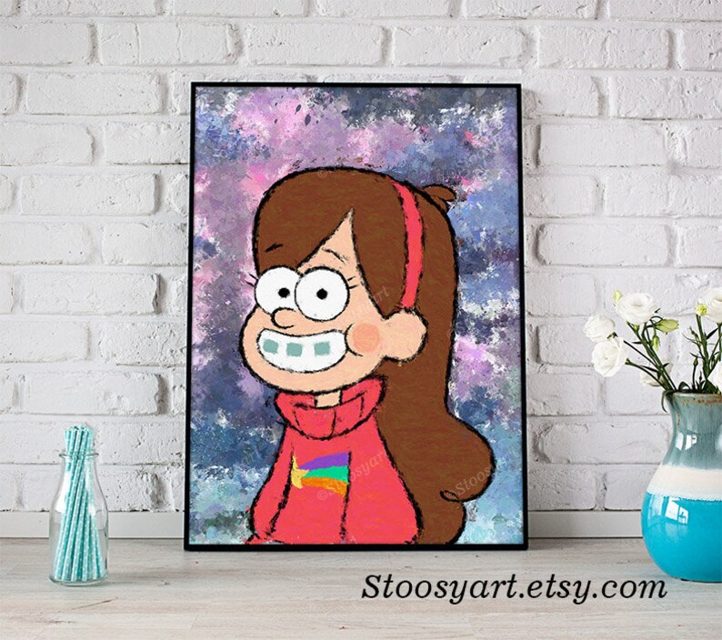 Mabel gravity falls poster disney gift kids decor disney | Etsy