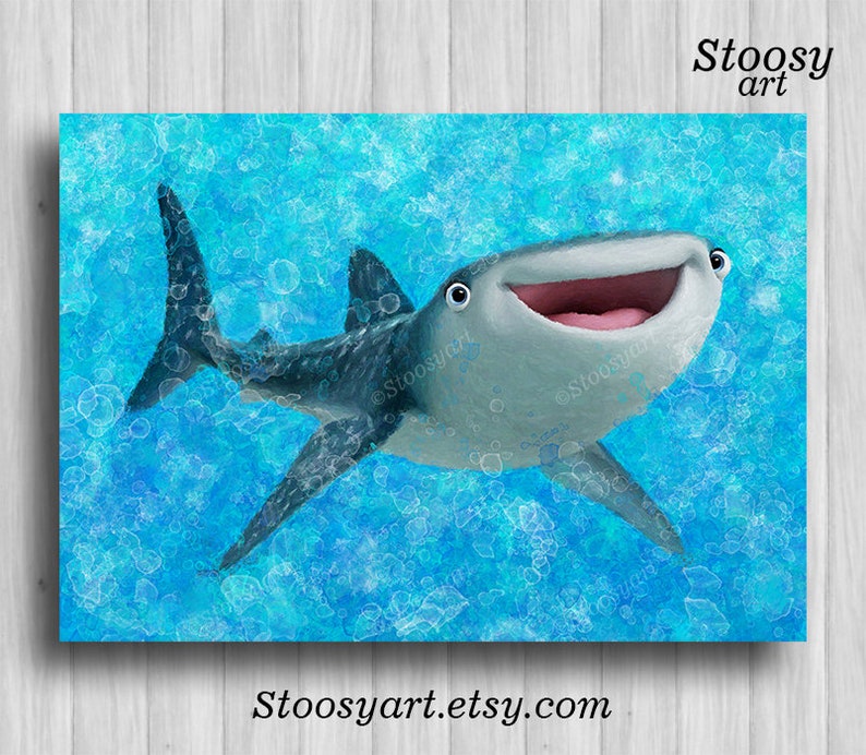 Destiny finding dory print disney art nautical room decor | Etsy