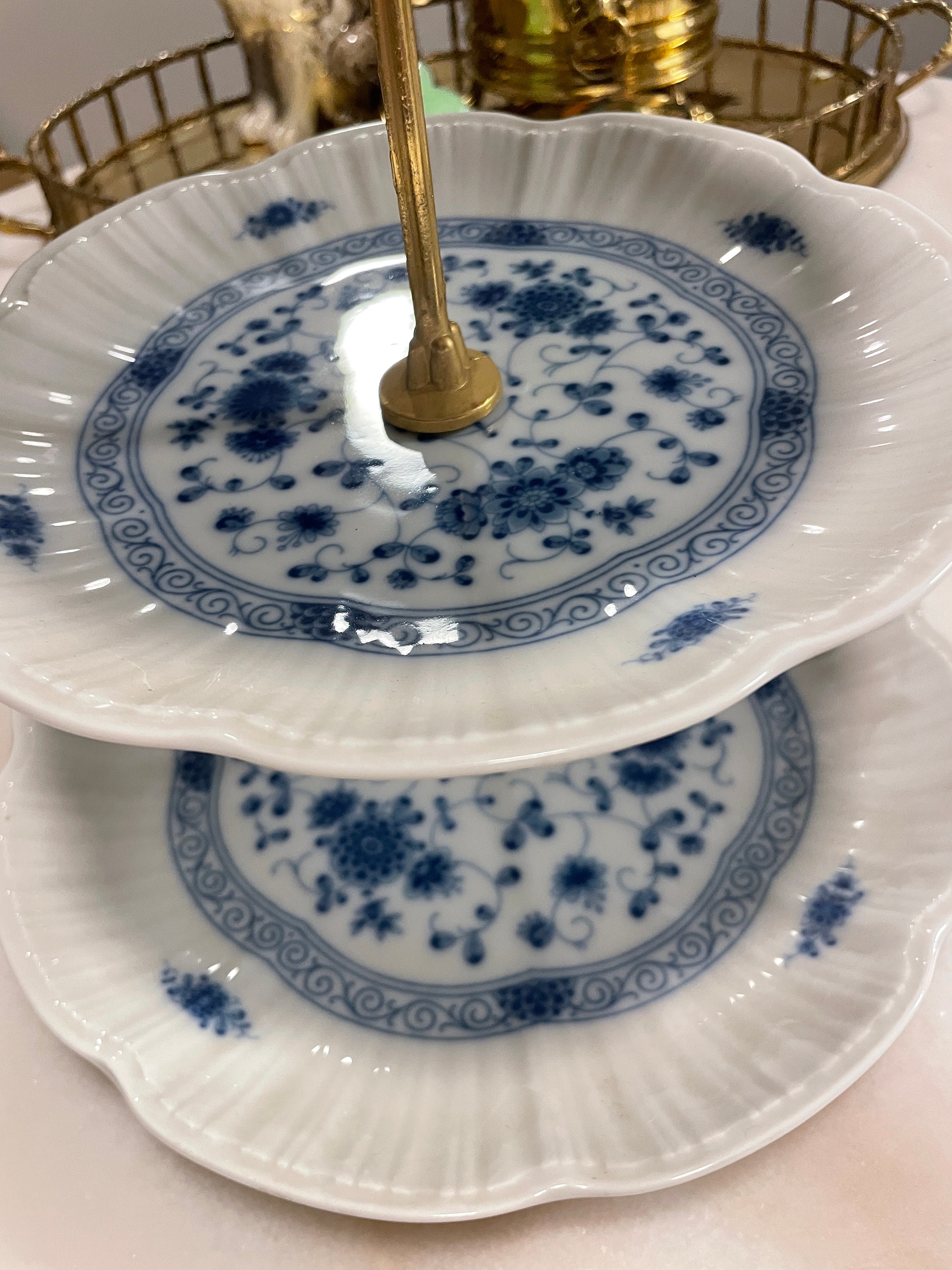 Vintage Kaiser Tiered Serving Tray - Etsy
