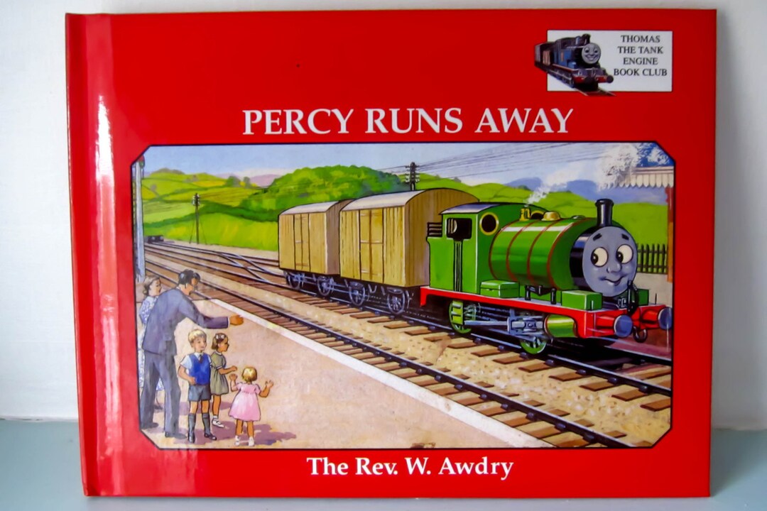 Thomas the Tank Engine Book, Percy Runs Away, Children's Book, Steam ...
