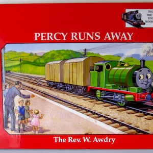 Thomas the Tank Engine Book, Percy Runs Away, Children's Book, Steam ...