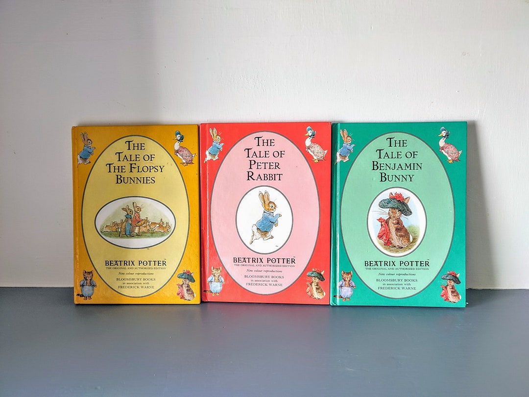 Beatrix Potter Books, Peter Rabbit, Benjamin Bunny, Flopsy Bunnies - Etsy