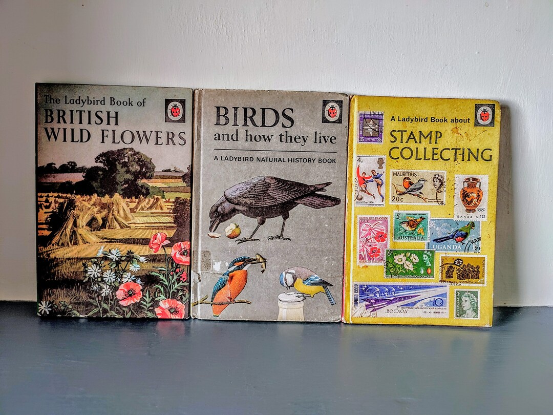 Vintage Ladybird Books, Wild Flowers, Birds, Stamp Collecting, - Etsy