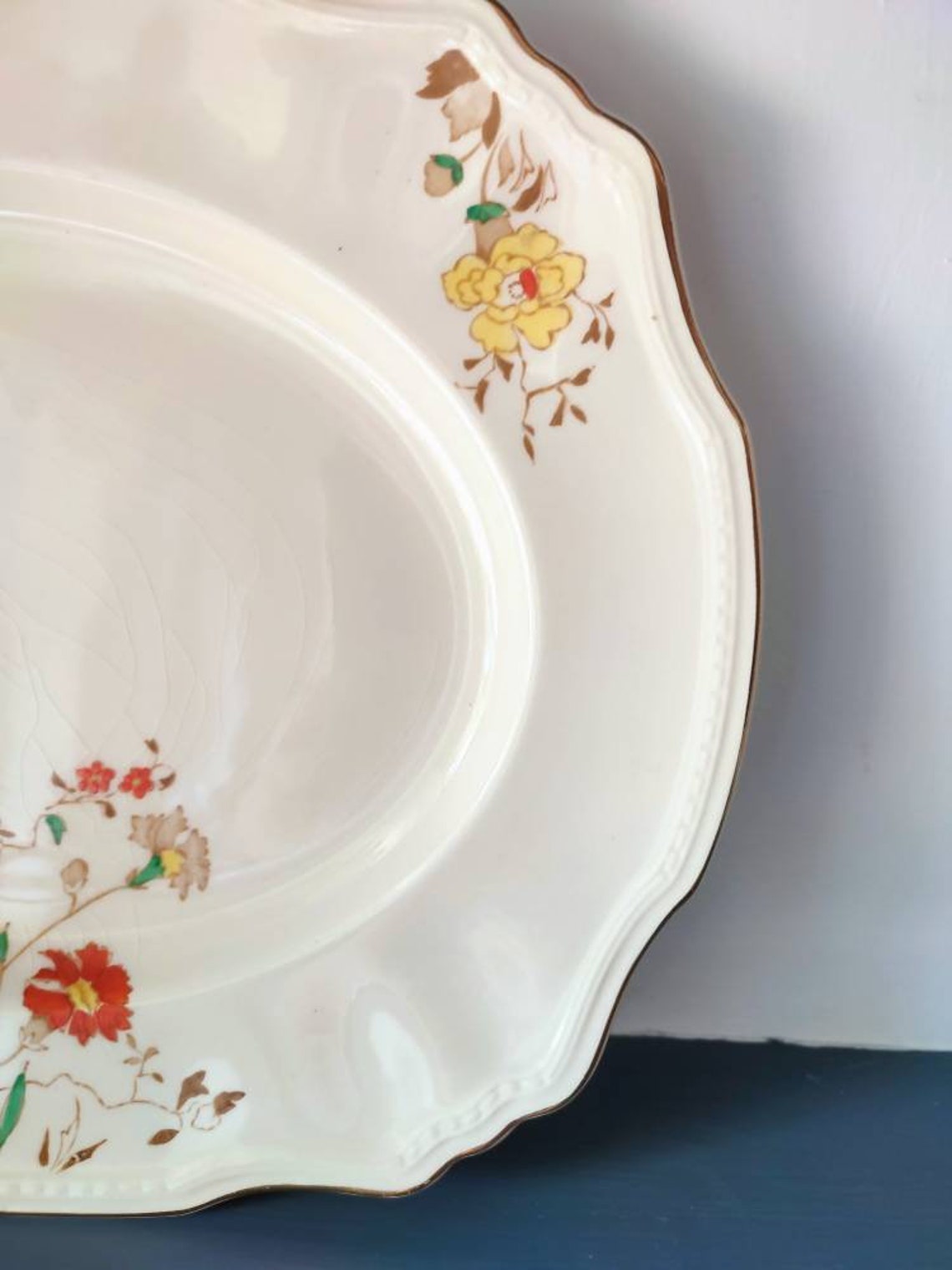 Art Deco Plate, Vintage Plate, Vintage Serving Platter, Meat Plate, Art ...