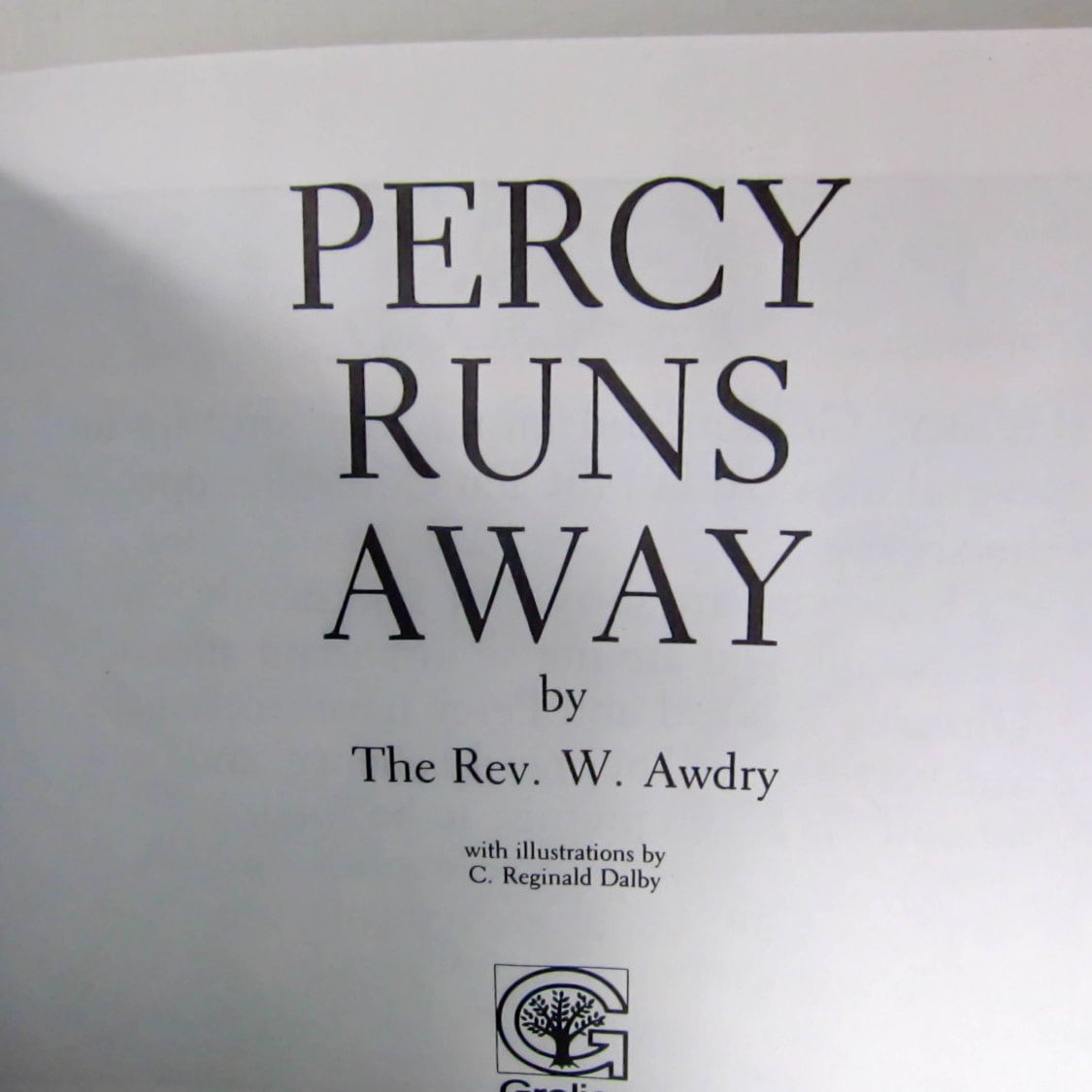 Thomas the Tank Engine Book, Percy Runs Away, Children's Book, Steam ...