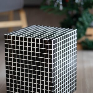 Black Tile Table | Tiled Cube | Coffee Table | Side Table | Mosaic ...