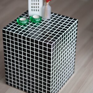 Black Tile Table | Tiled Cube | Coffee Table | Side Table | Mosaic ...