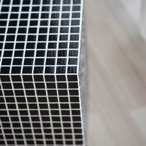 Black Tile Table | Tiled Cube | Coffee Table | Side Table | Mosaic ...