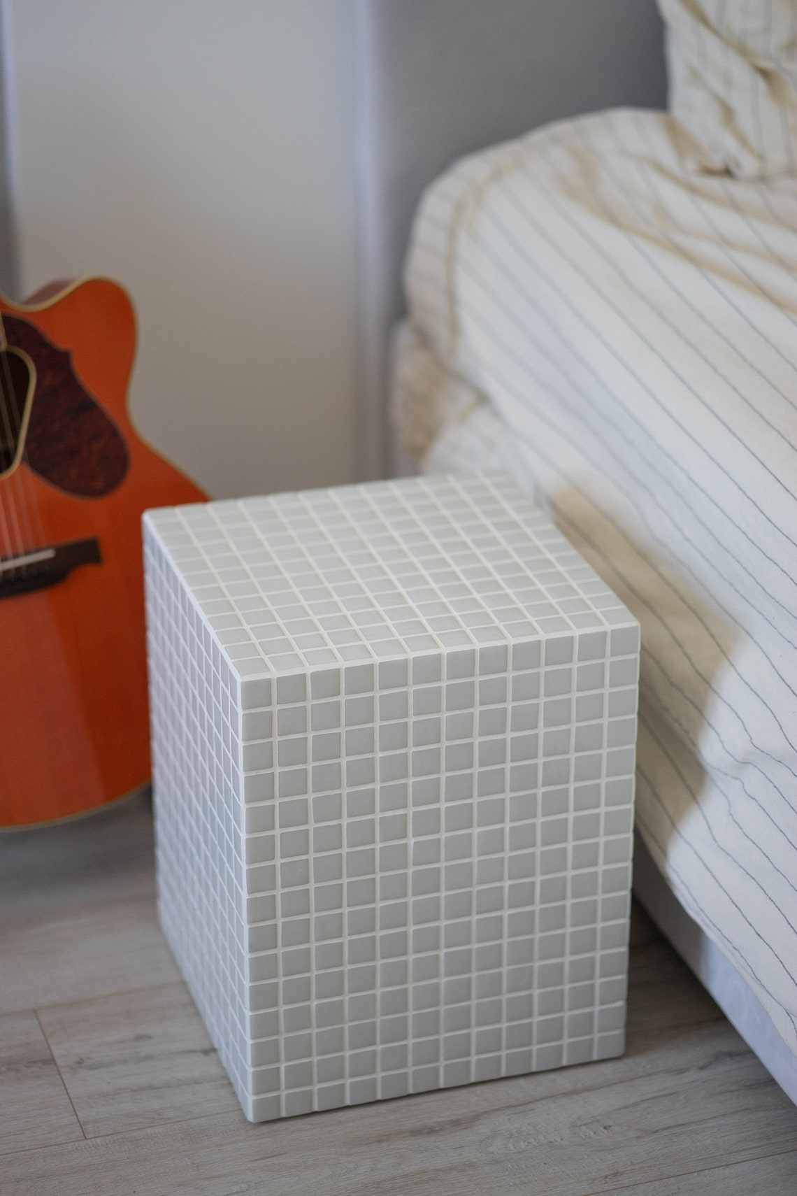 Handcrafted Mosaic Cube Table: Versatile Side Table for Every Room ...
