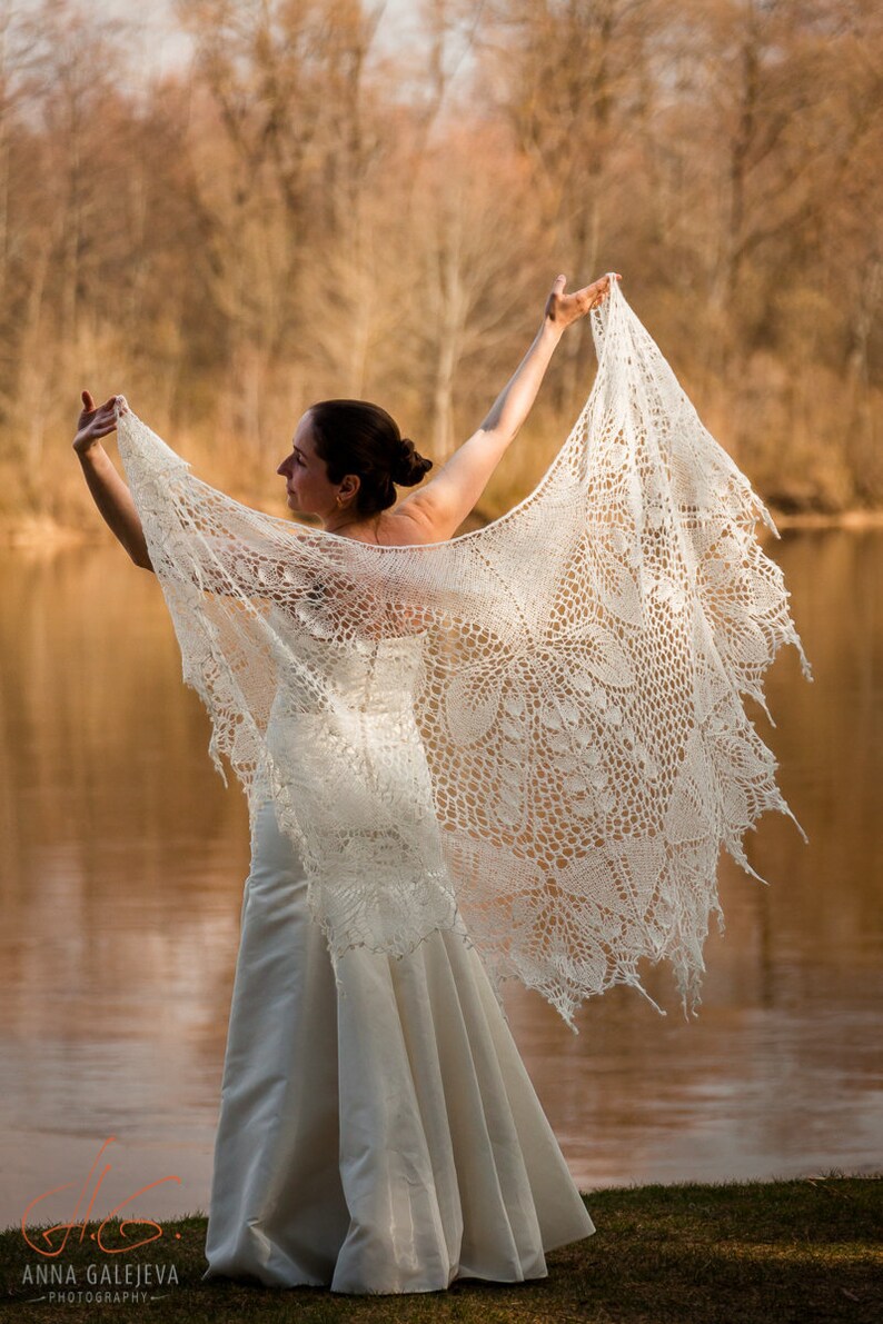 Wedding Shawl Lace Cover Up Oversized Lace Shawl Hand Etsy