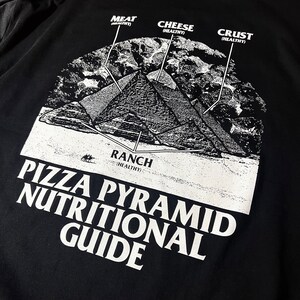 PIZZA PYRAMID Nutritional Guide - Screen Printed T Shirt - Holy Tshirt ...