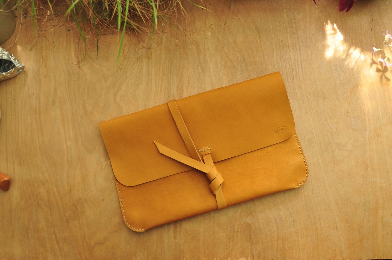 Custom Simple Leather Laptop Case / Laptop Bag / Carry Case / MacBook ...
