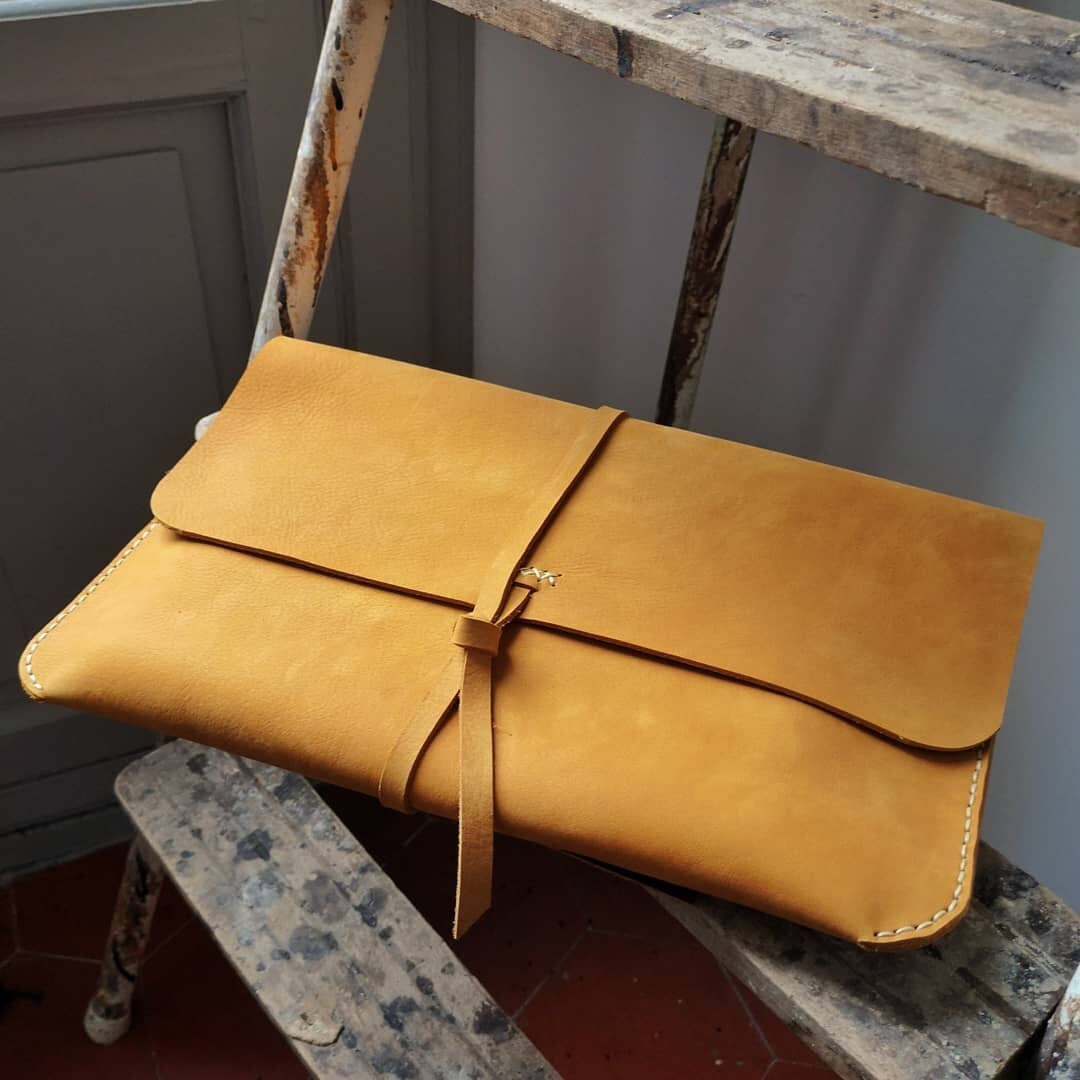 Custom Simple Leather Laptop Case / Laptop Bag / Carry Case / MacBook ...