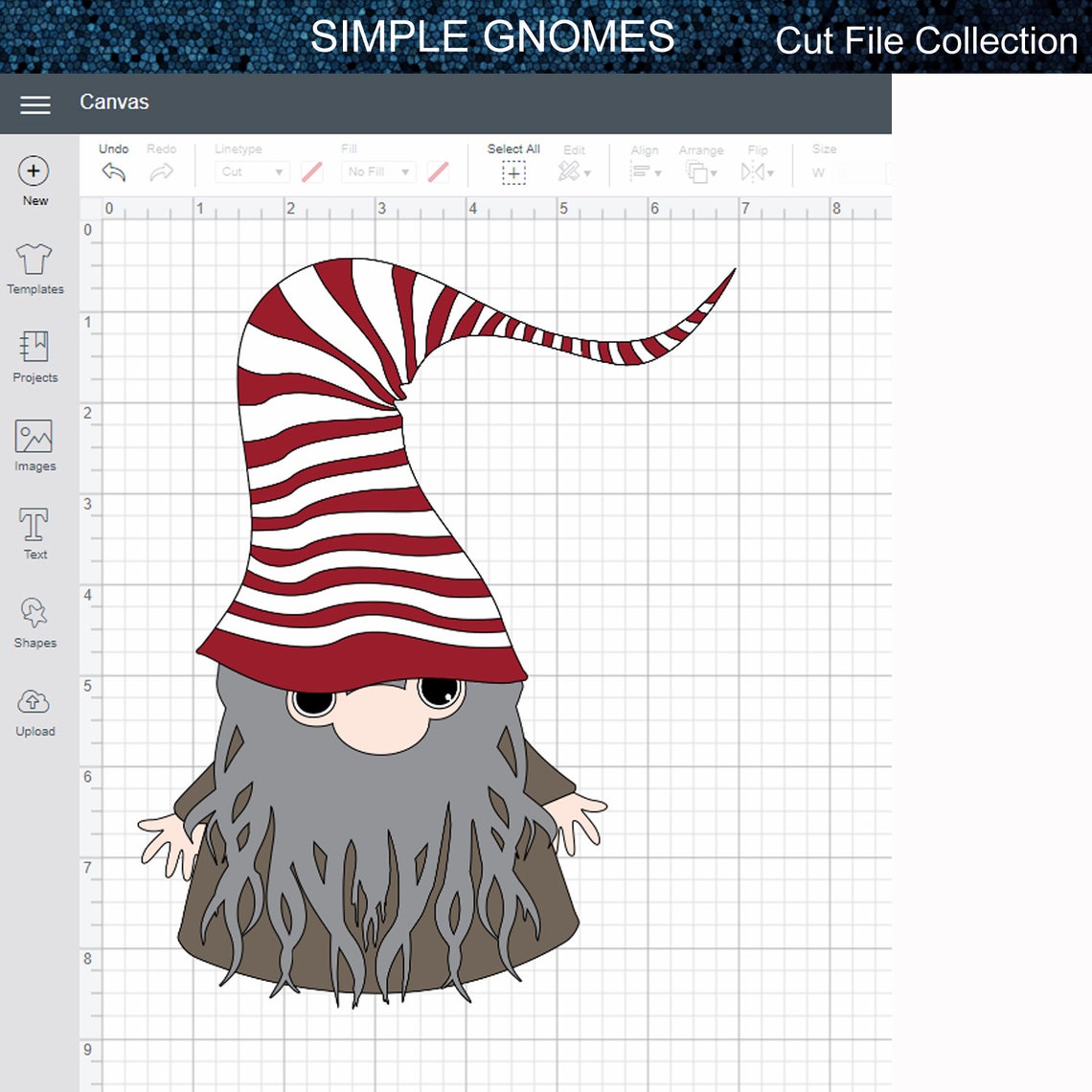 Simple Gnomes Cut File Collection Svg/dxf/eps/png Files - Etsy