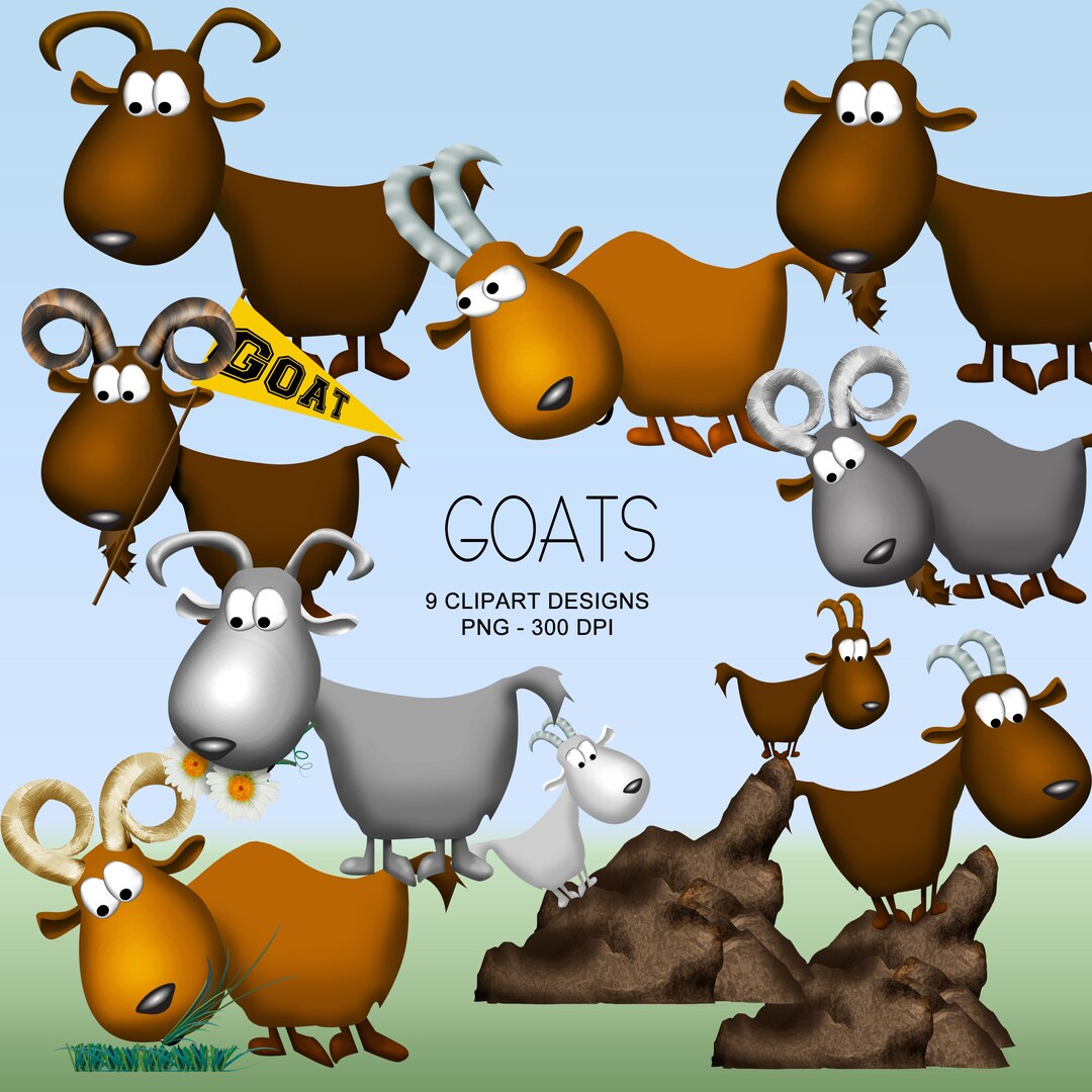 Goats Clipart Collection - Goats PNG - Etsy