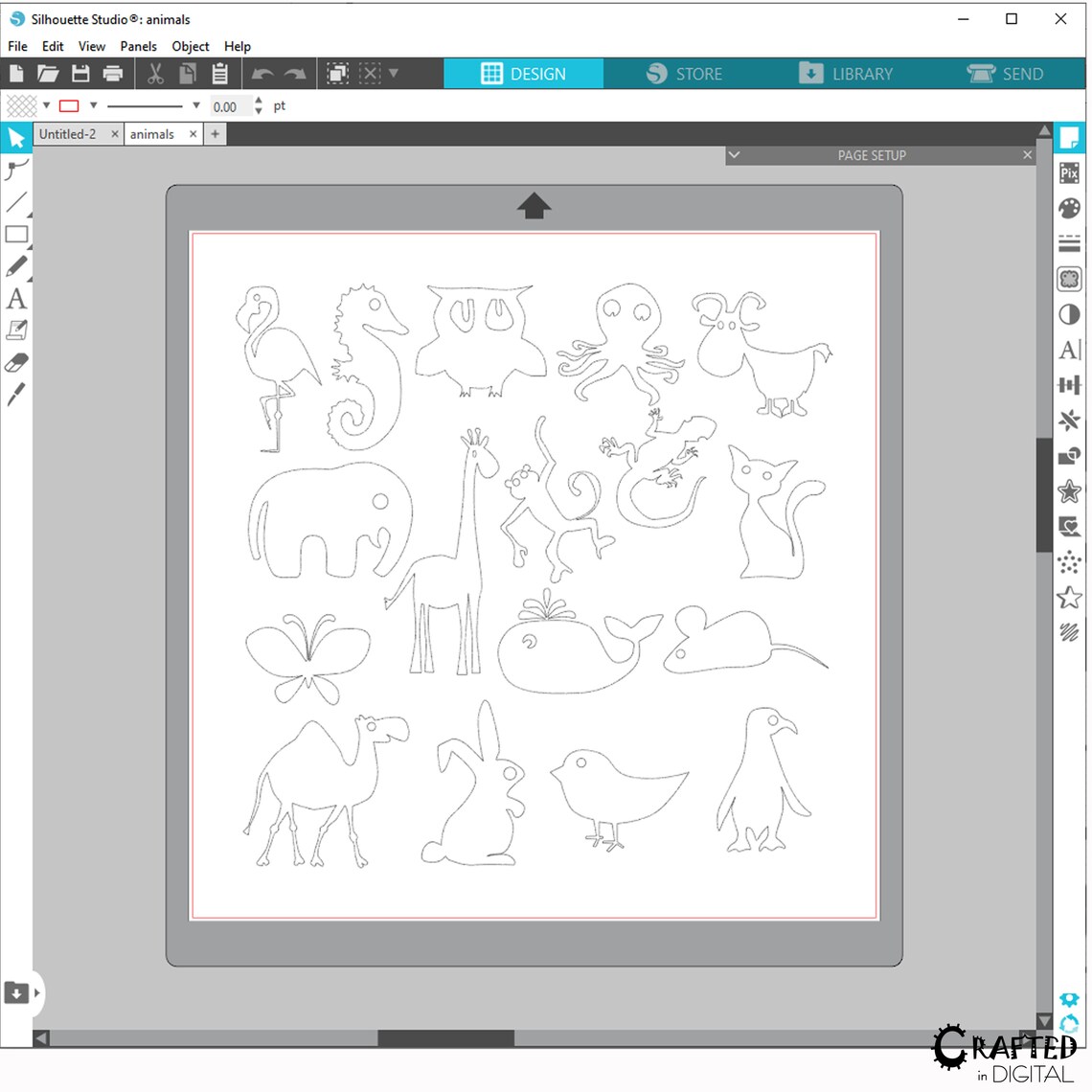 Cute Critters Cut File Collection Svg/dxf/ai/png Files - Etsy