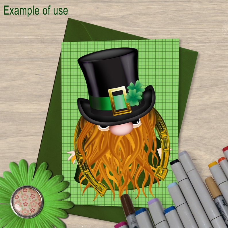 St Patrick's Day Leprechaun and Accessories Clipart | Etsy