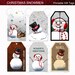 18 Christmas Snowmen Snowman Gift Tags Christmas Gift Tags - Etsy