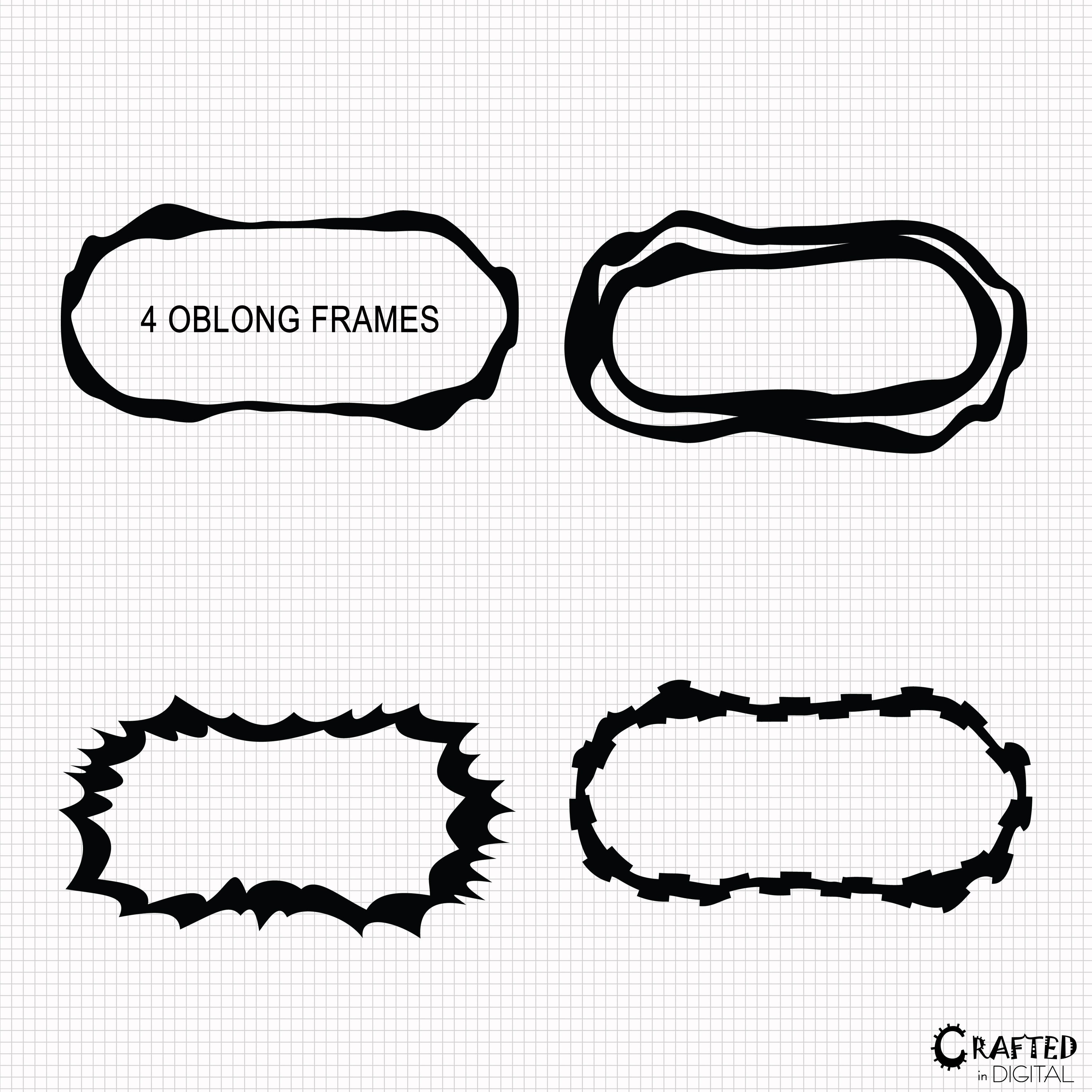 20 Wavy Frames Cut File Collection Svg/dxf/eps/png Files - Etsy