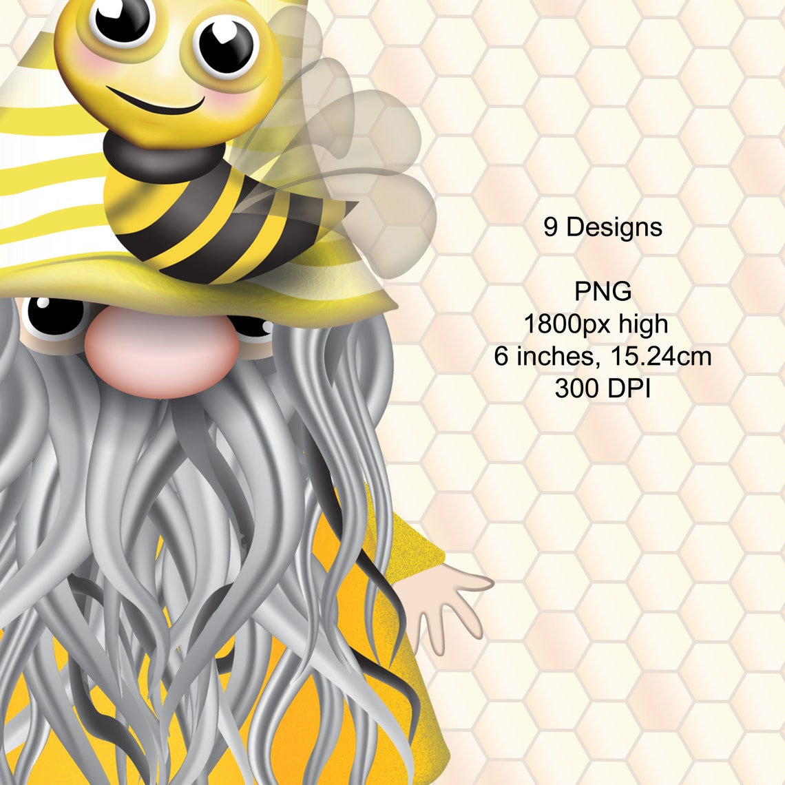 Honey Bees & Gnomes Spring Clipart Collection | Etsy