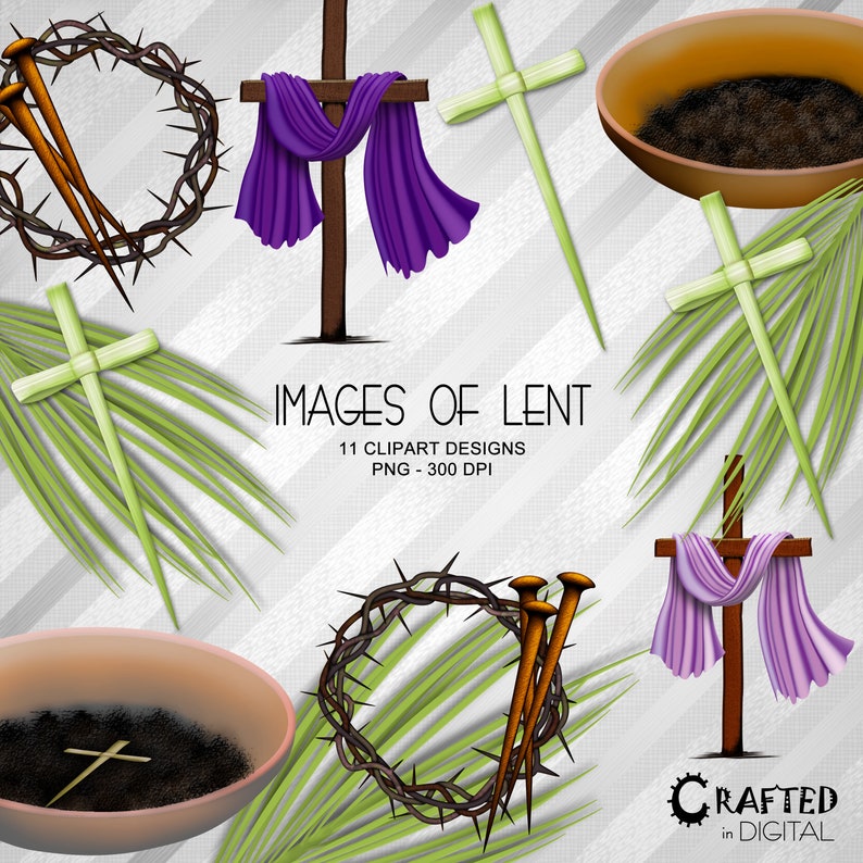 Images of Lent Palm Sunday Cross Ash Wednesday Crown of - Etsy UK