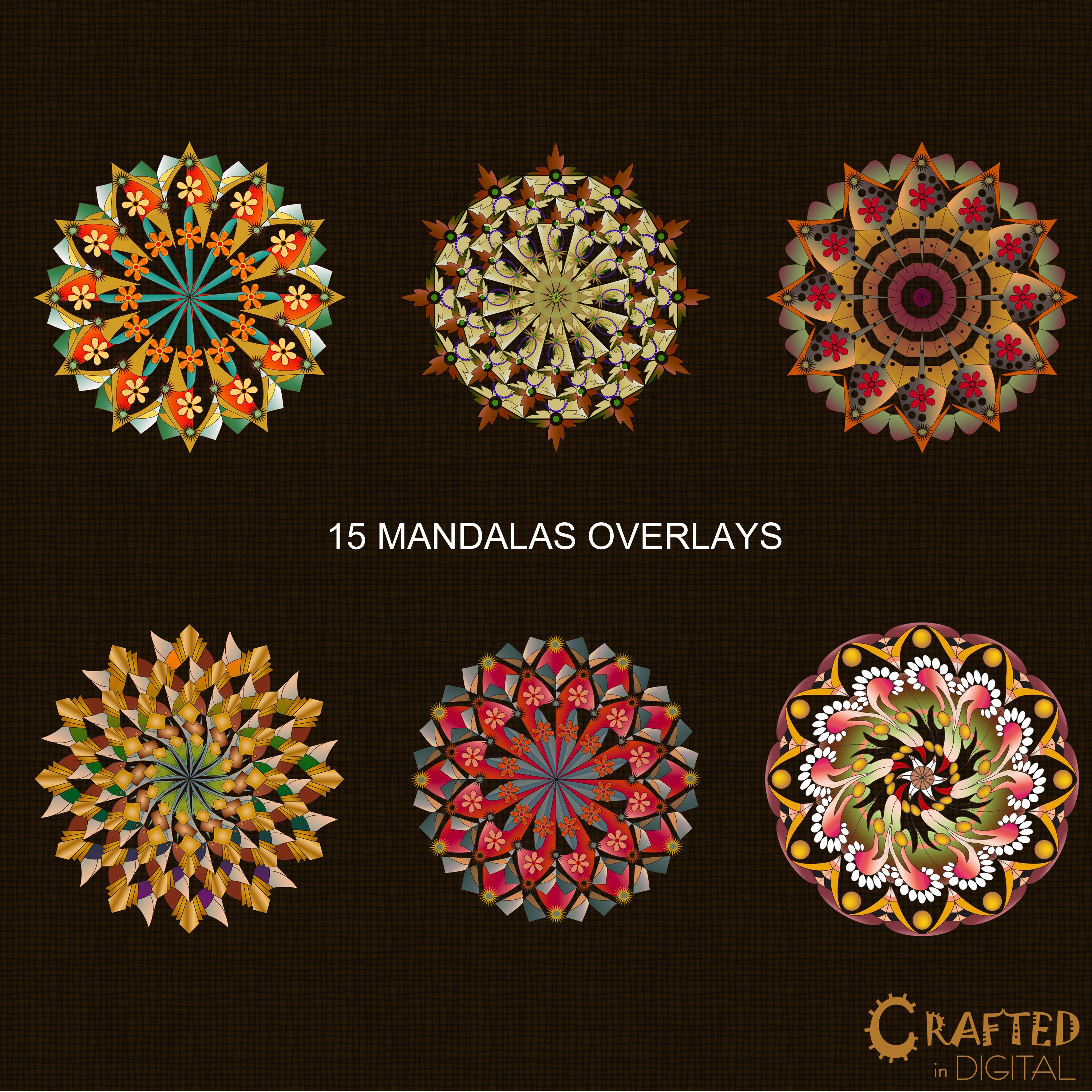 30 Fall/autumn Mandalas & Mandala Overlays Clipart - Etsy